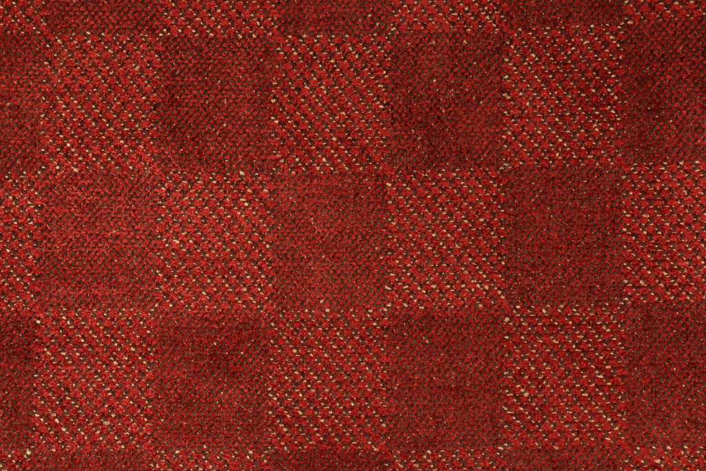 Beacon Hill Checker Block Chenille Upholstery Fabric in Flambeau