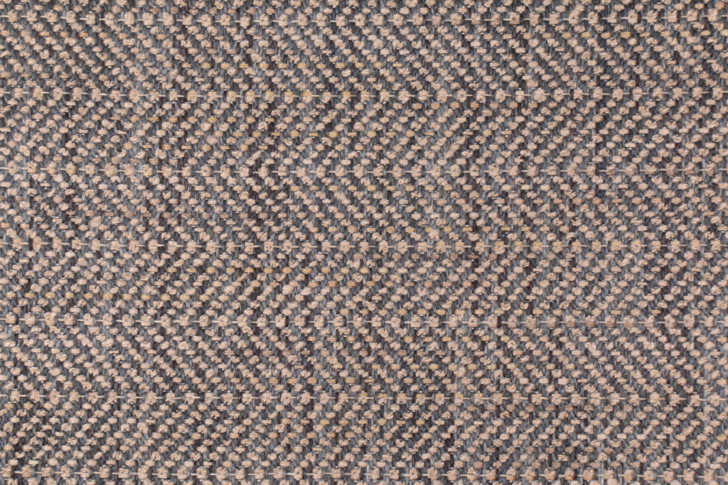 3.1 Yards Chevron Stripe Upholstery Fabric in Beige/Navy