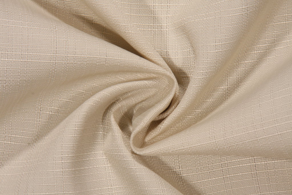 Richloom Solarium Forsyth Polyester Linen Outdoor Fabric in Natural
