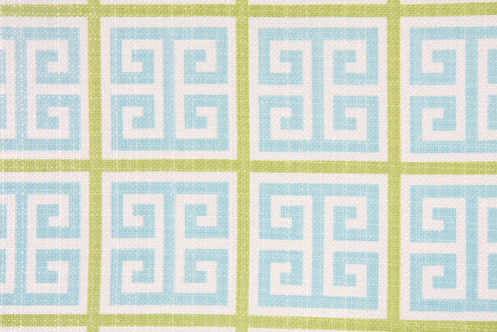 Greek Key in Energy Printed Poly Drapery Fabric by Claridge $9.98 per yard