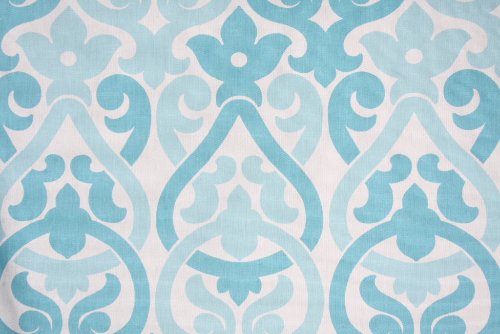 Premier Prints Alex Printed Cotton Drapery Fabric in Coastal Blue