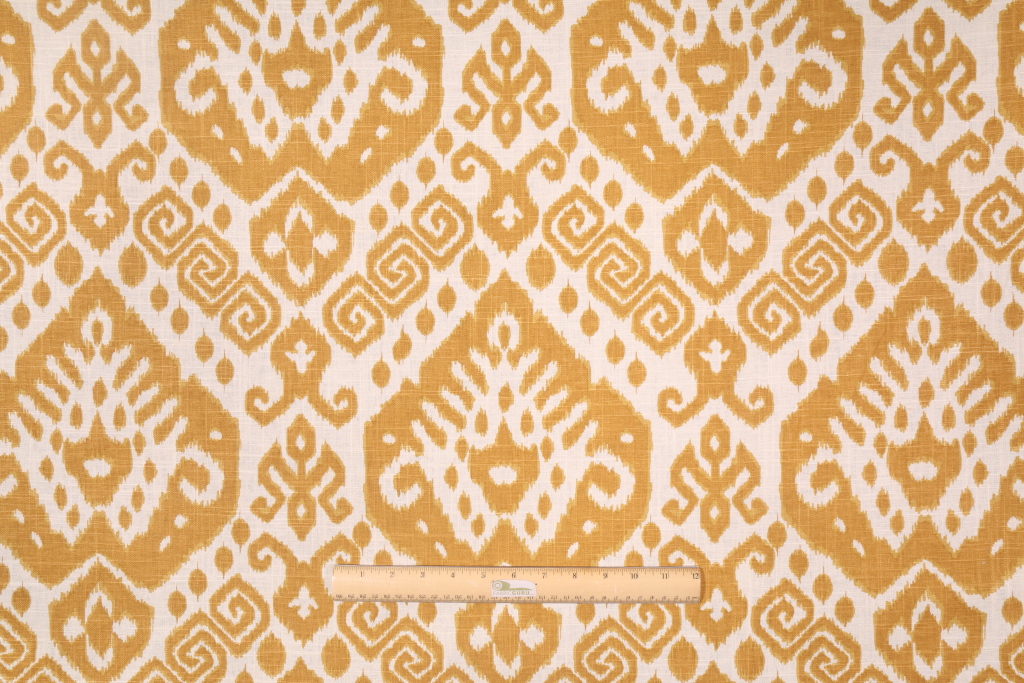 Mill Creek Safi - Cliffside Nate Berkus Printed Linen Drapery Fabric in ...