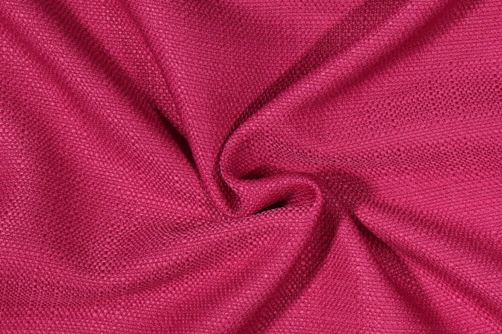 Eroica Expo Linen Polyester Decorator Fabric in Raspberry