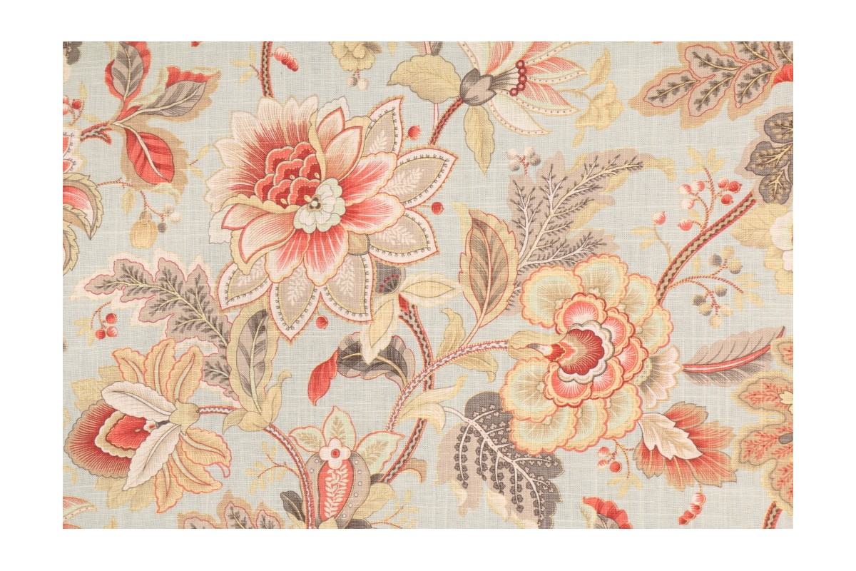 Mill Creek Venezla Cliffside Printed Linen Blend Drapery Fabric in Dew