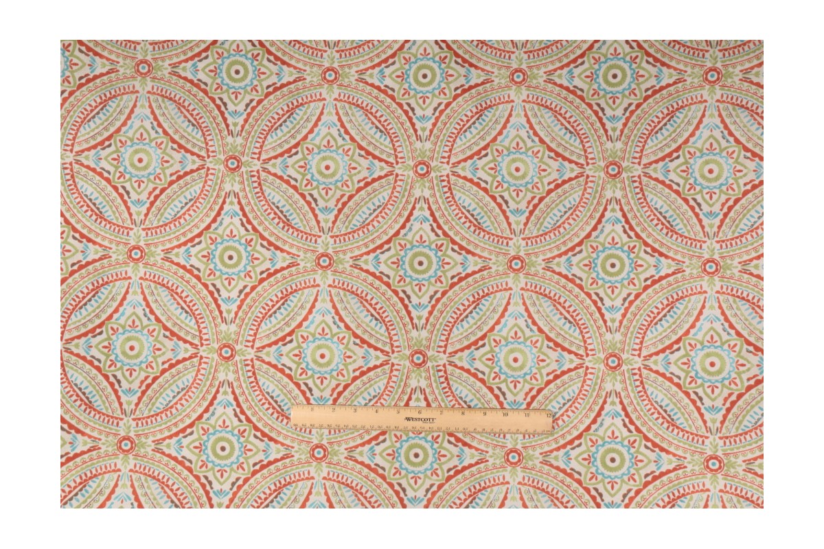 Kelly Ripa Home Blissfulness Printed Poly Outdoor Fabric in Spring