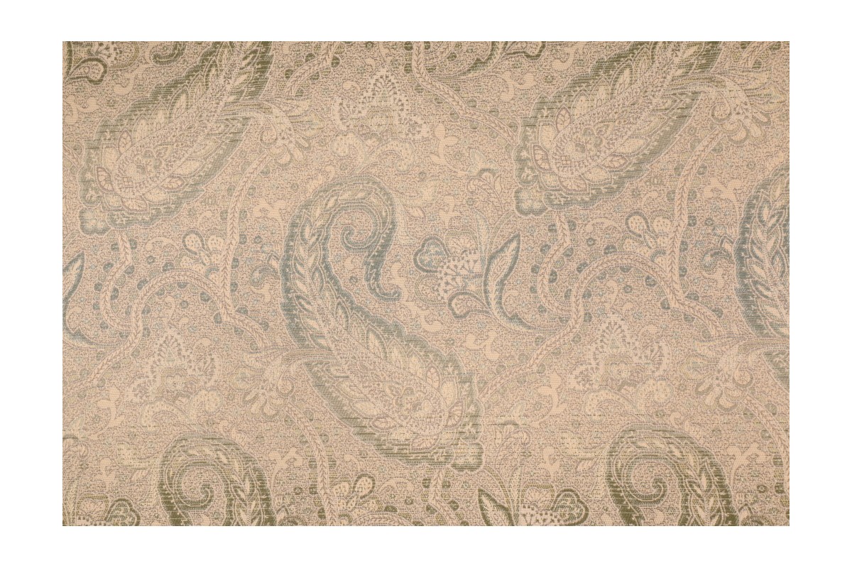 Cone Jacquards Pompous Paisley JJ156K Tapestry Upholstery Fabric in Algae