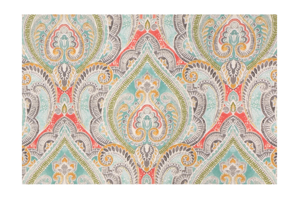 Kelly Ripa Home Pretty Witty Printed Poly Outdoor Fabric in Reef