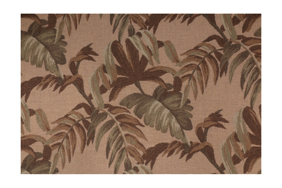 Tropic Oasis Woven Polyester Outdoor Fabric in Earth