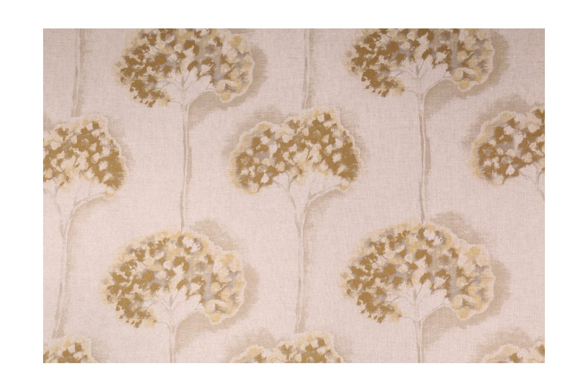 Printed Cotton Drapery Fabric in Natural