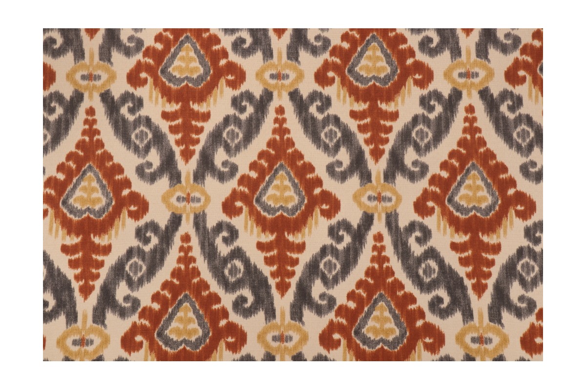 PK Lifestyles East Indies Printed Polyester Outdoor Fabric in Coffee Bean