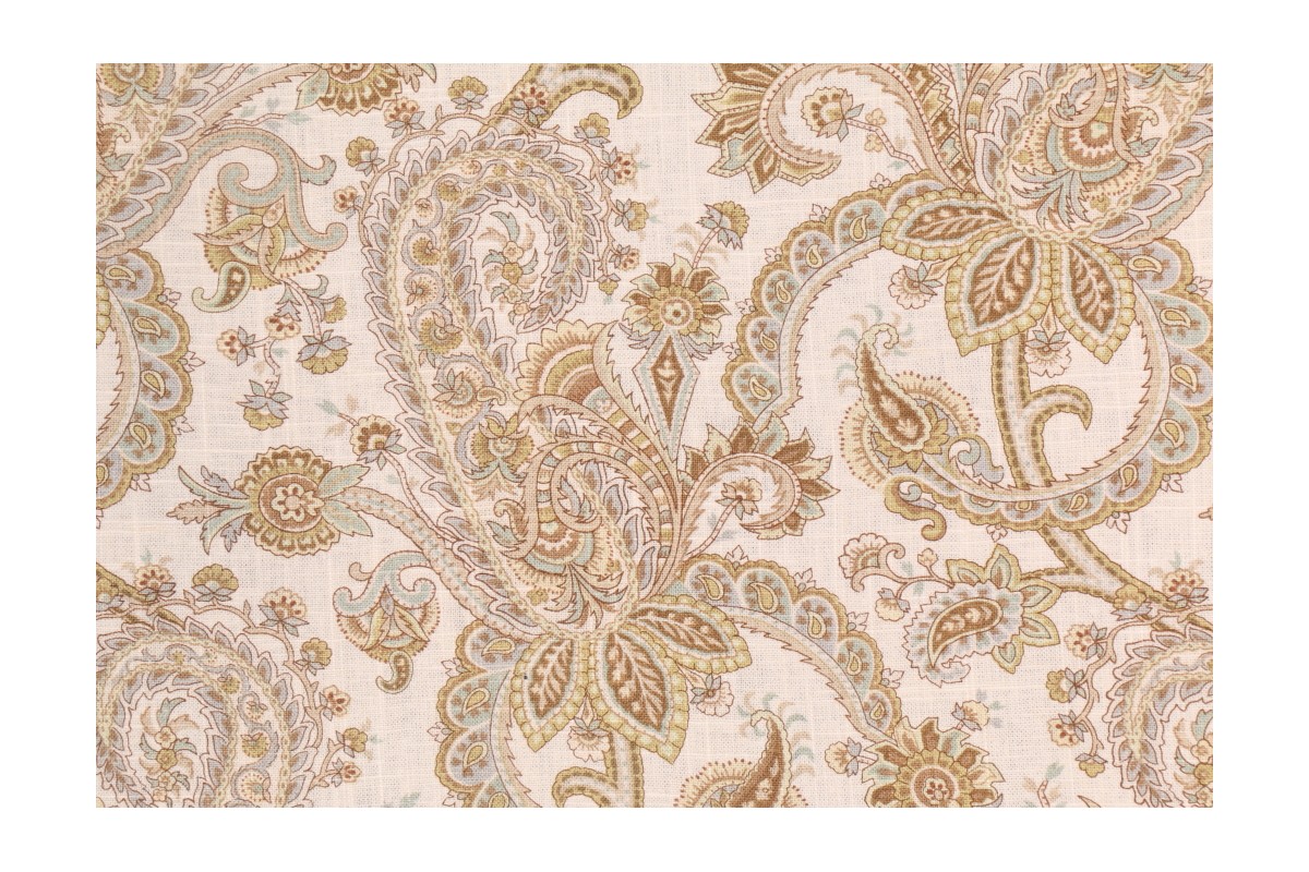 Mill Creek Chakra Cliffside Printed Linen Blend Drapery Fabric in Seashell