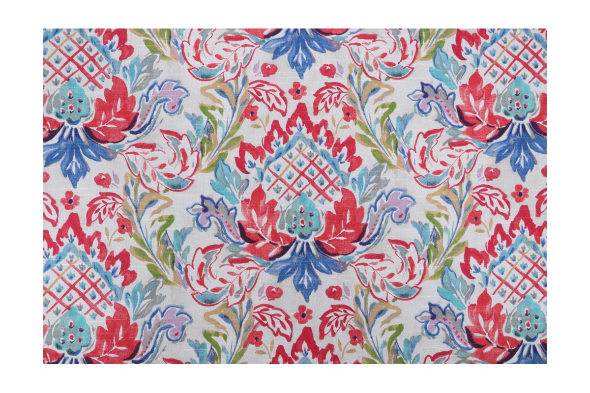 1 Yards Kelly Ripa Home Flying Colors Printed Cotton Drapery Fabric in ...