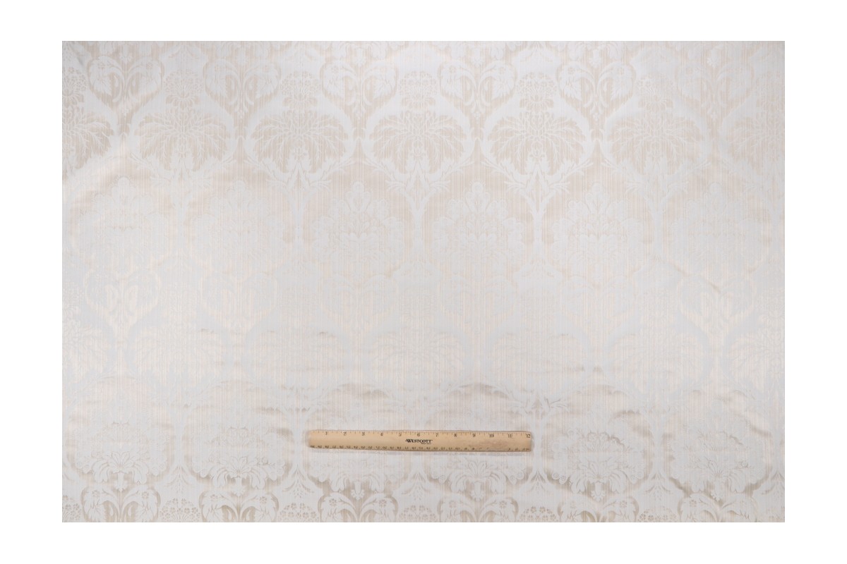 3.25 Yards Scalamandre Virtuoso Silk Damask Decorator Fabric in Beige ...