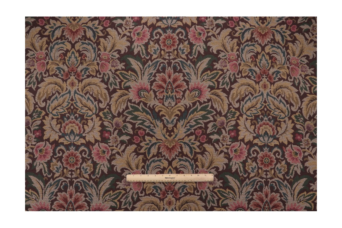 .88 Yards Scalamandre Beethoven Tapestry Upholstery Fabric in Brown