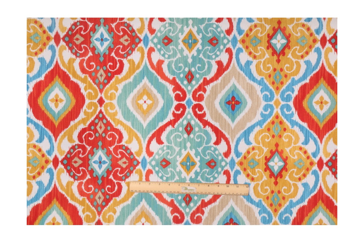 Richloom Fresca Printed Polyester Outdoor Fabric in Fiesta