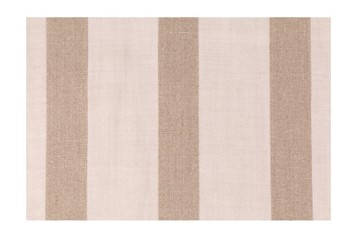 Woven Linen Stripe Decorator Fabric in Linen