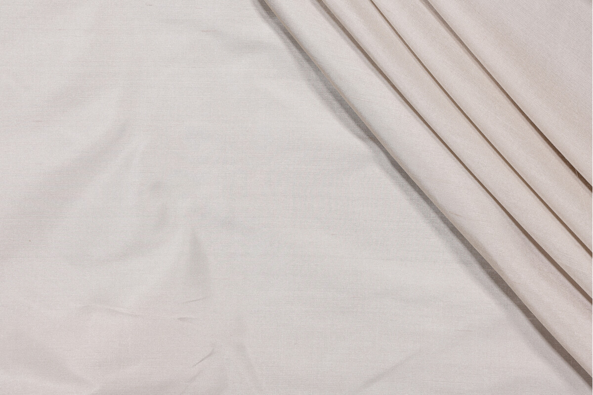 5.13 Yards Solid Silk Decorator Fabric in Silver