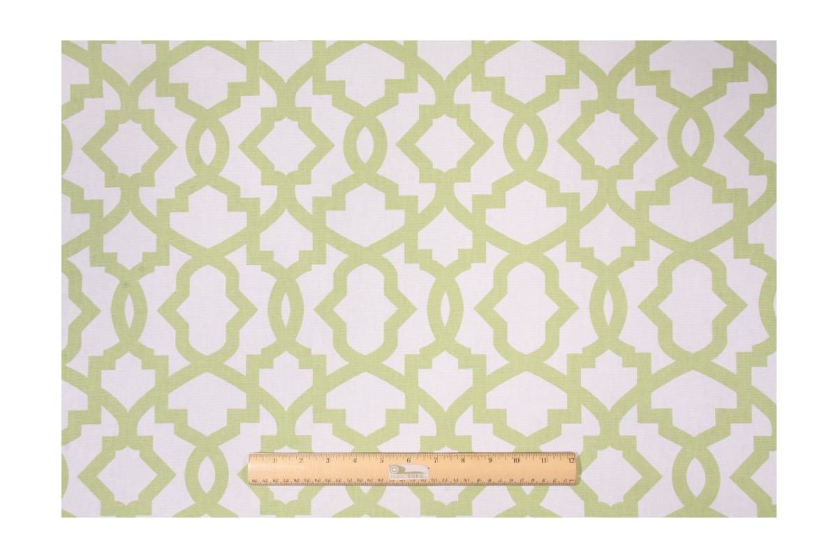 Premier Prints Sheffield Printed Cotton Drapery Fabric in Kiwi
