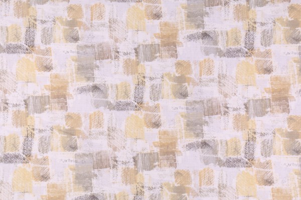 Mill Creek Zerelli Printed Cotton Drapery Fabric in Candlelight