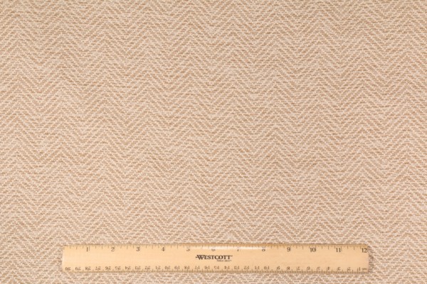 3.7 Yards Chevron Upholstery Fabric in Natural