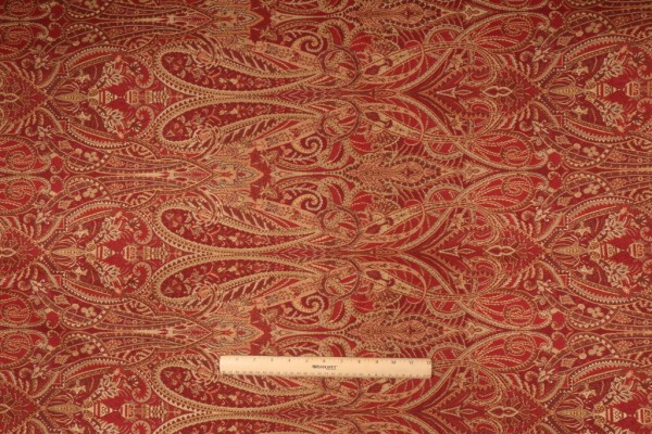 3.1 Yards Tapestry Upholstery Fabric in Red