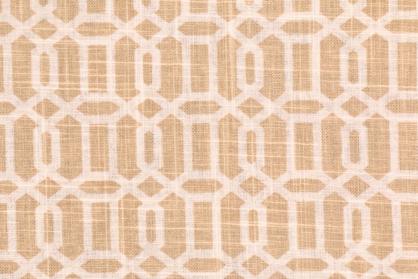 7 Yards Mill Creek Printed Linen Blend Drapery Fabric